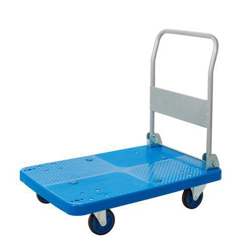 BLUE PLATFORM TROLLEY - 300KG