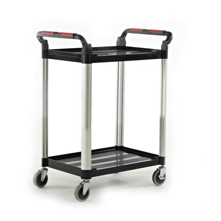 BLUE TWO TIER TROLLEY
