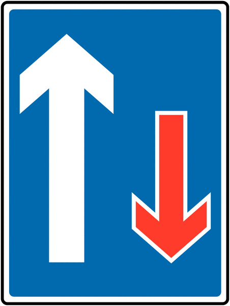 RIGHT OF WAY CLASS 1 REFLECTIVE TRAFFIC SIGN