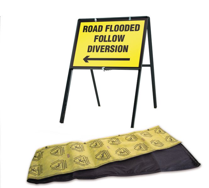 HYDROSNAKE AND ROAD FLOODED FOLLOW DIVERSION SIGN KIT