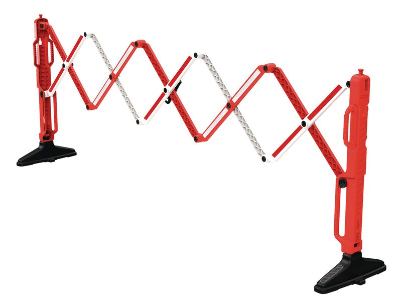 EASYEXPAND EXTENDABLE BARRIER WITH RED & WHITE TAPE