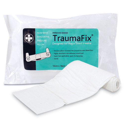 TRAUMAFIX DRESSING STERILE INCLUDING PRESSURE PAD 10CM X 18CM