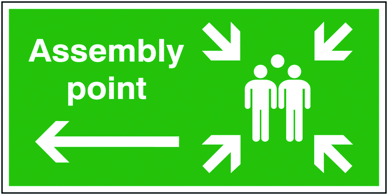 ASSEMBLY POINT ARROW LEFT