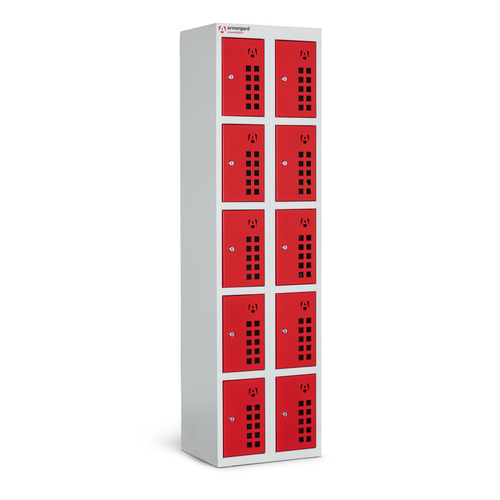 ARMORGARD POWERSTATION 10 DOOR BATTERY CHARGING UNIT (455x365x1705)