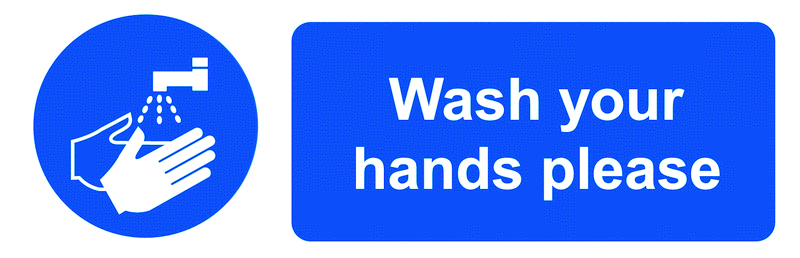 WASH YOUR HANDS PLEASE - LABELS (PK/6)