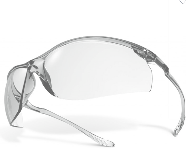 WRAPAROUND SAFETY SPECTACLE CLEAR LENS