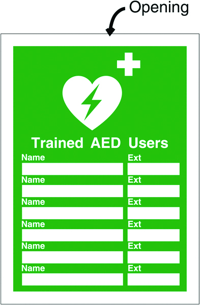 AED INSERT SIGN