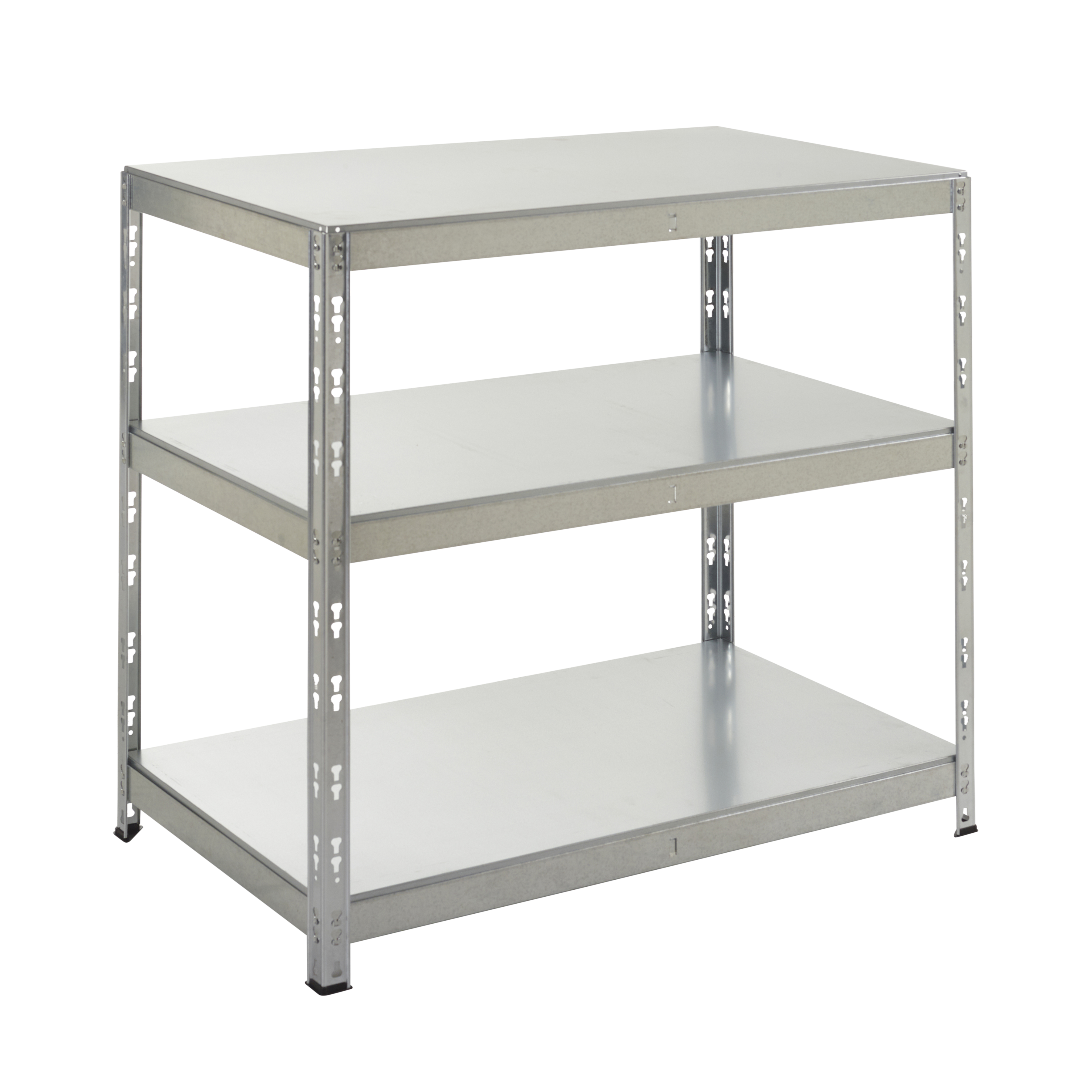 MAMMOTH GALVANISED SHELVING - 3 GALV SHELVES - 900H X 1000W X 600D