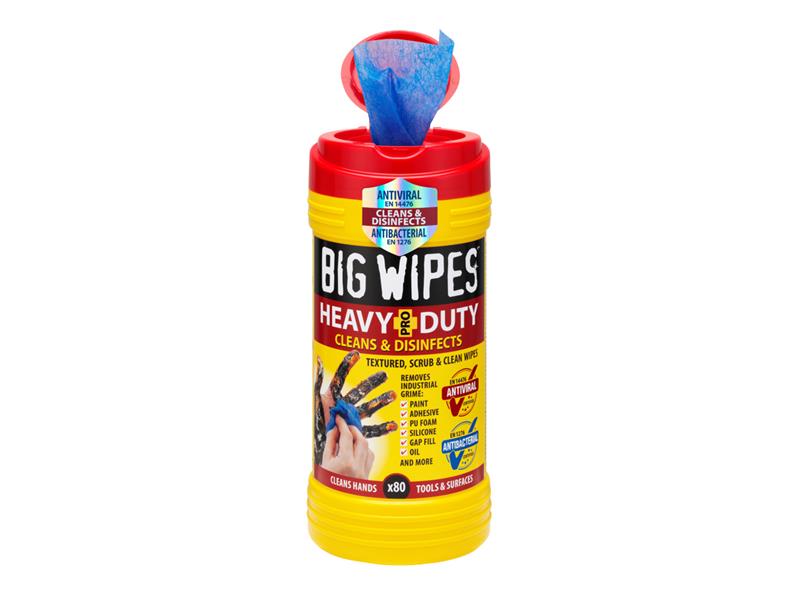 BIGWIPES RED TOP 4X4 H/DUTY 80 HAND WIPES