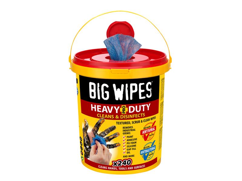 BIGWIPES RED TOP 4X4 WIPES BUCKET 240