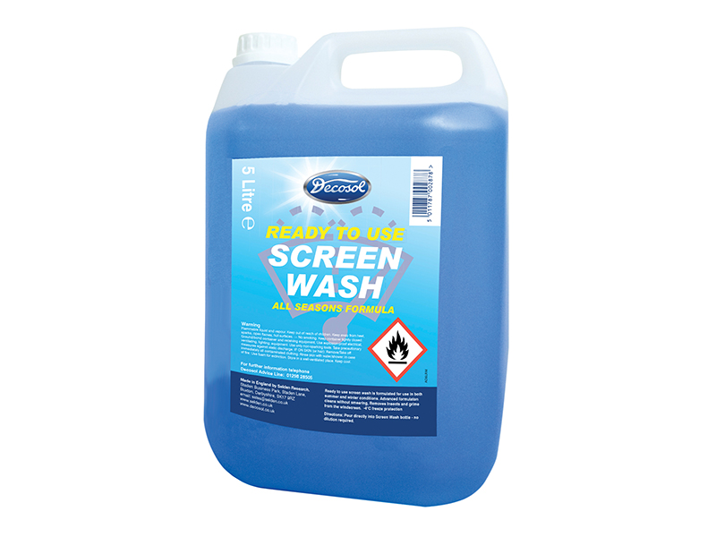DECOSOL READY MIXED SCREENWASH ALL SEASONS FORMULA - 5 LITRE