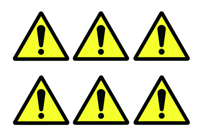HAZARD SYMBOLS - LABELS (PK/30)