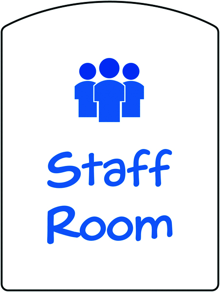 STAFF ROOM SCHOOL SIGN
