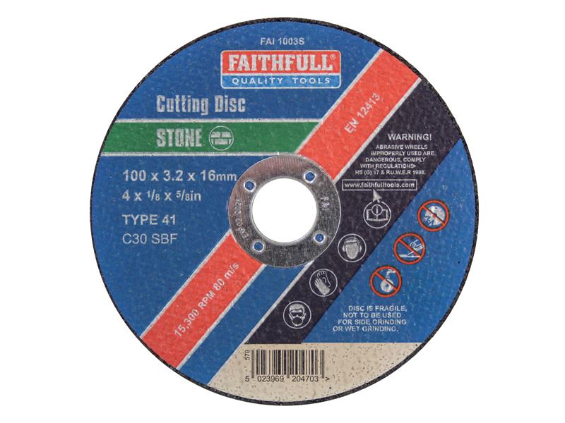 FAI/FULL CUT OFF WHEEL 100MM X 3.2 X 16 STONE