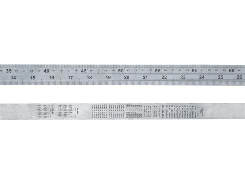 FAI/FULL STAINLESS STEEL RULE 1000MM/36IN X 30MM