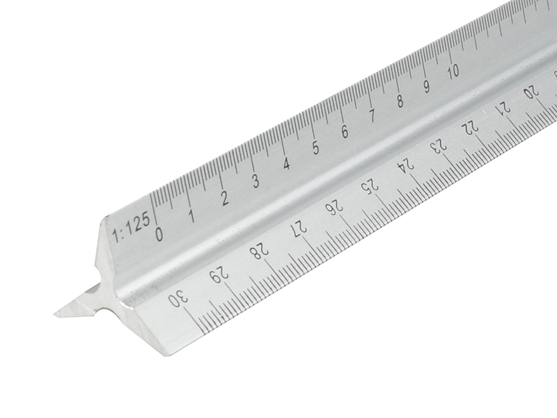 FAI/FULL ALUMINIUM SCALE RULE 300MM-TRIANGLE