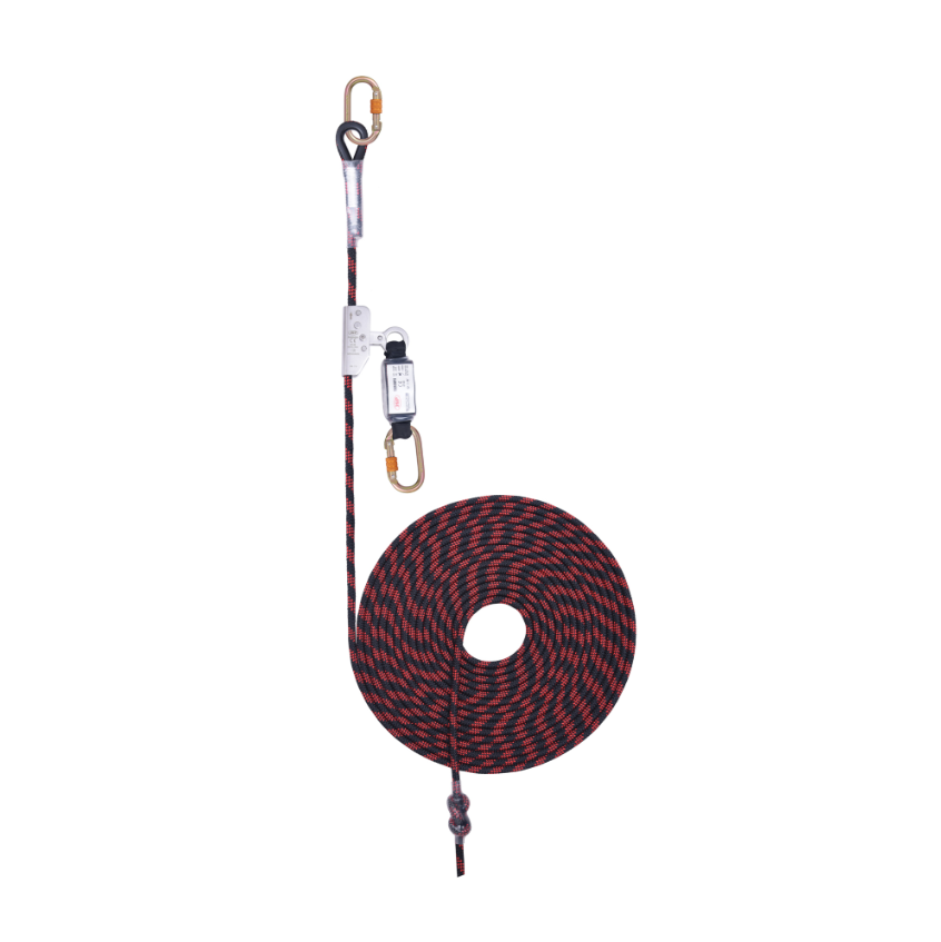 JSP 20M GUIDED TYPE FALL ARRESTER C/W ROPE AND GRAB SYSTEM
