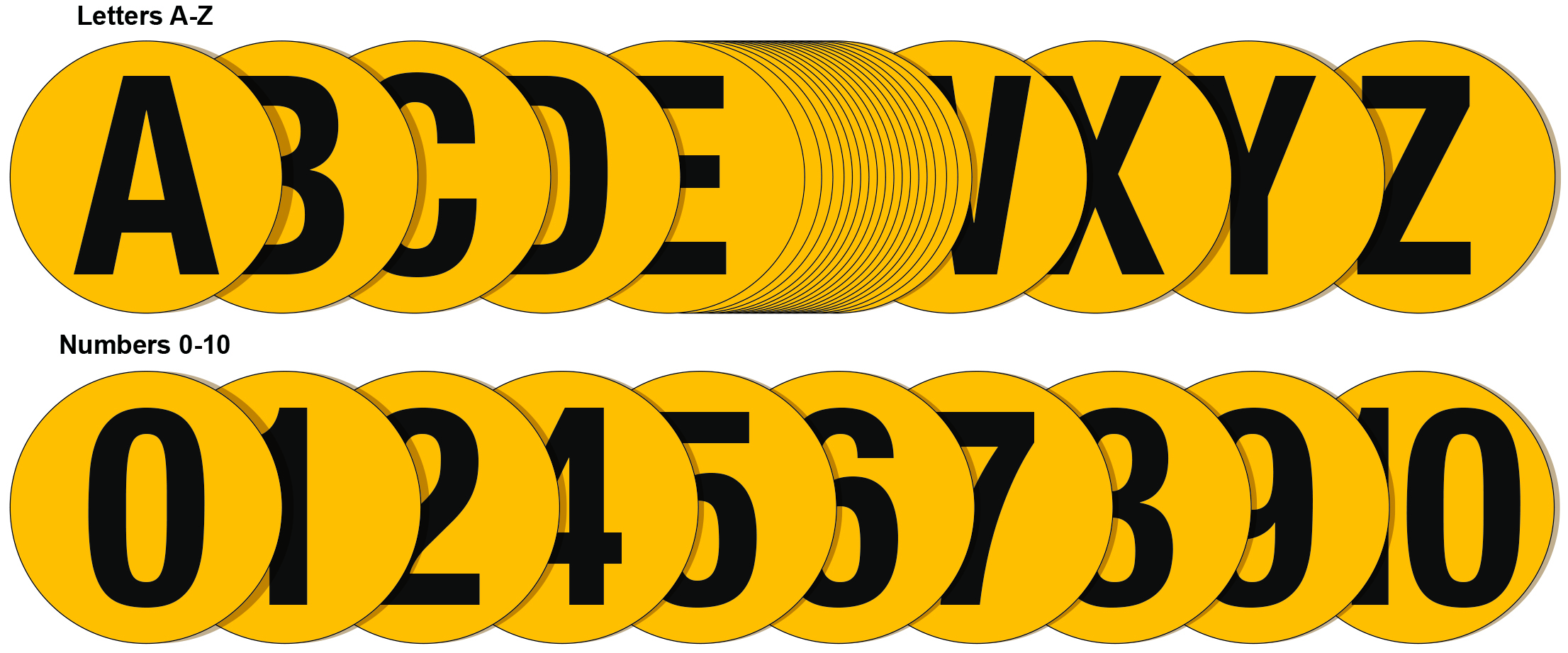 FLOOR IDENTIFICATION MARKER (NUMBER)