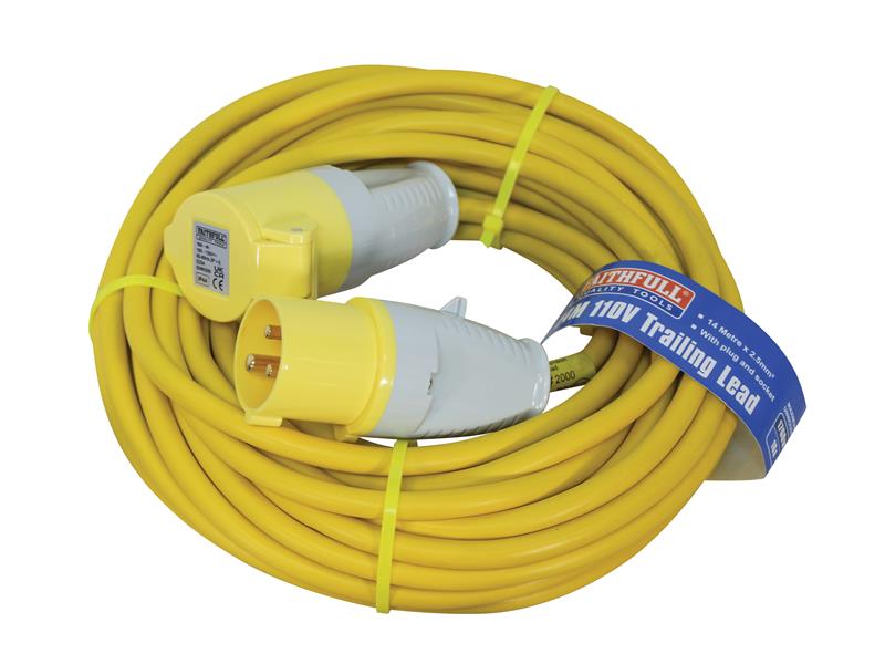 FAI/FULL TRAIL LEAD 14M 110V 16AMP 2.5MM CABLE