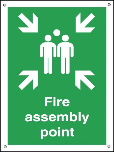 FIRE ASSEMBLY POINT - ALUMINUM