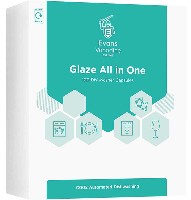 GLAZE ALL IN ONE DISHWASHER TABLETS BOX/100