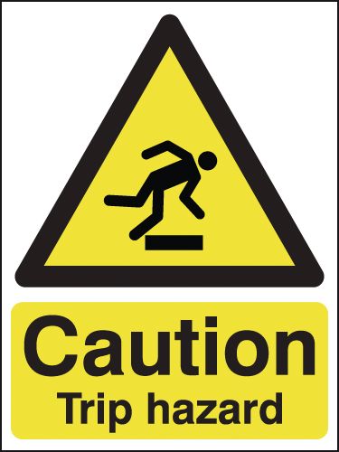 CAUTION TRIP HAZARD