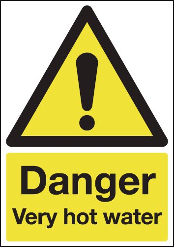 DANGER VERY HOT WATER