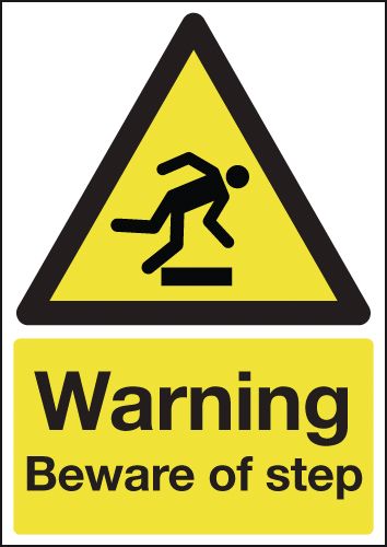 WARNING BEWARE OF STEP