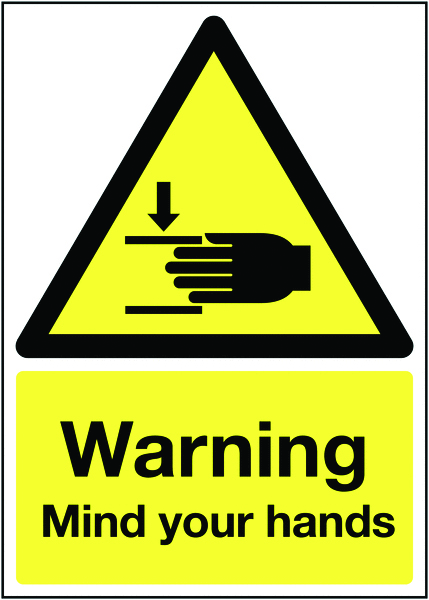 WARNING MIND YOUR HANDS