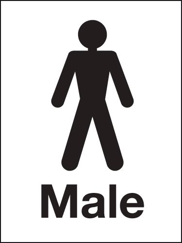 MALE WASHROOM SIGN