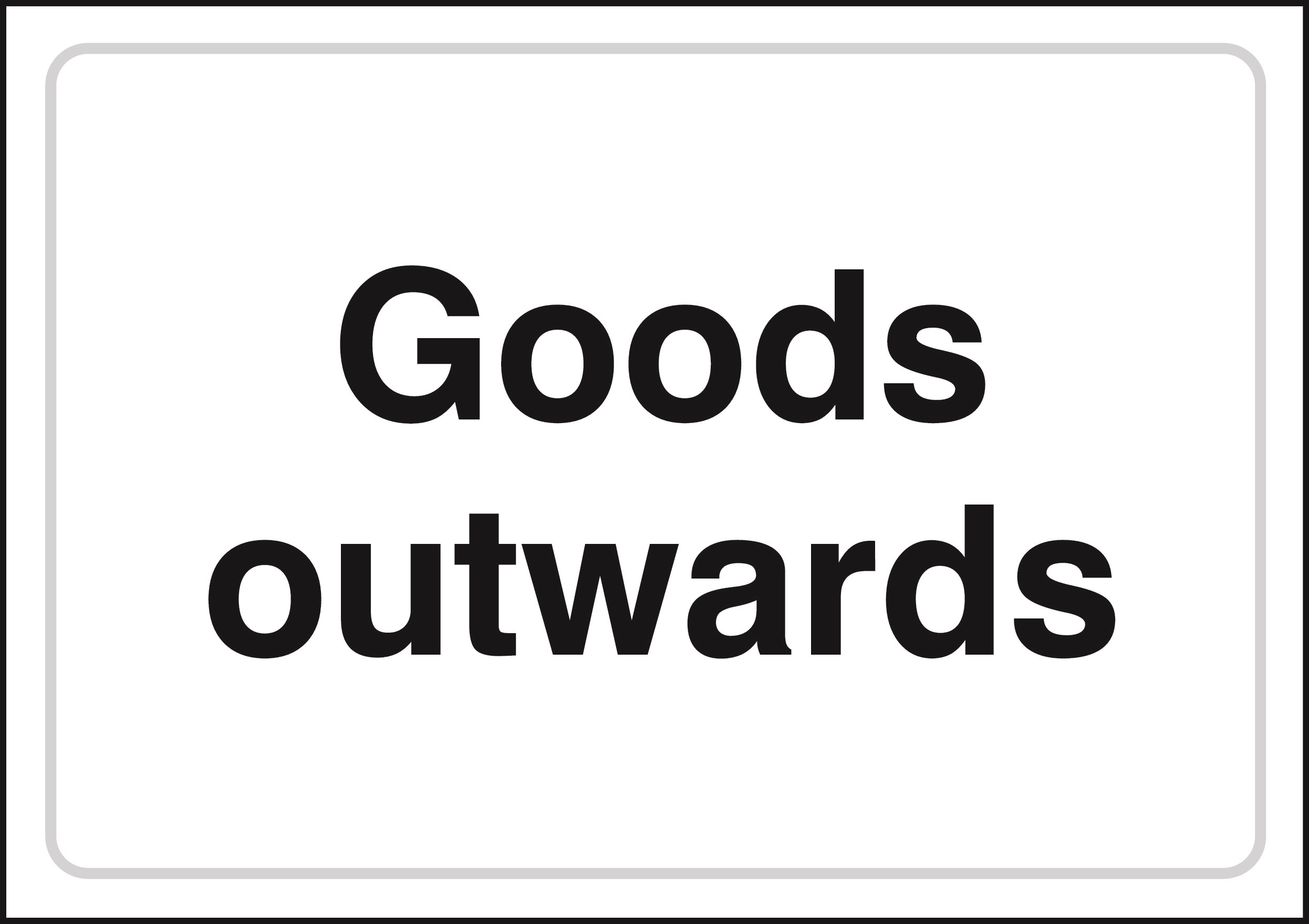 GOODS OUTWARDS (LANDSCAPE)