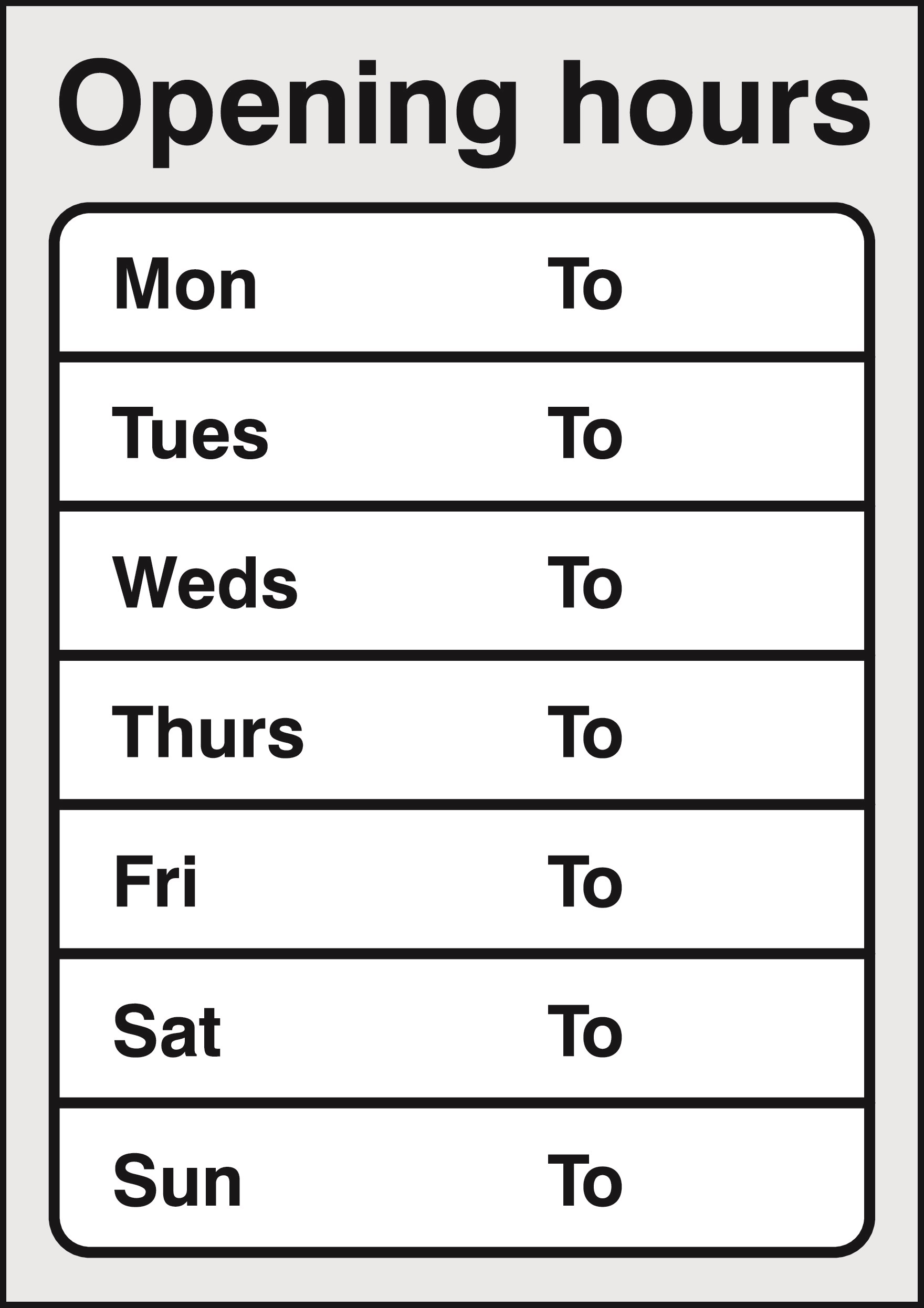 SMI Shop: Signs & Labels - Warehouse Signs