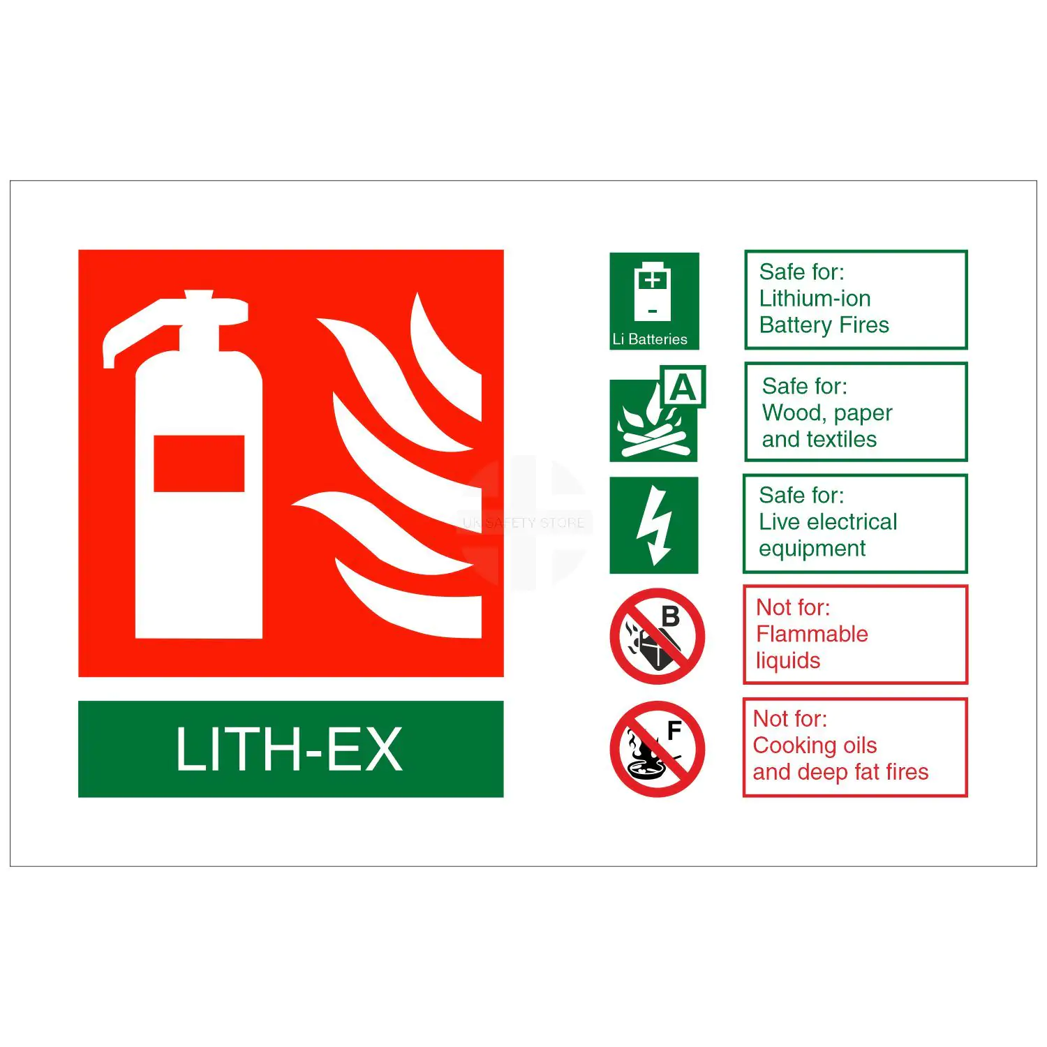 FIRE EXTINGUISHER SYMBOL &FLAME