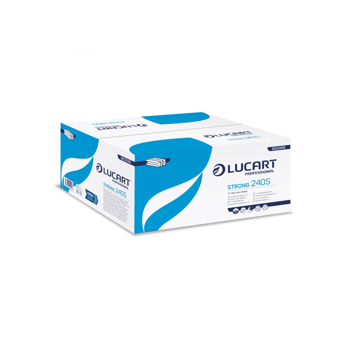 WHITE 2 PLY HAND TOWELS CS/2856