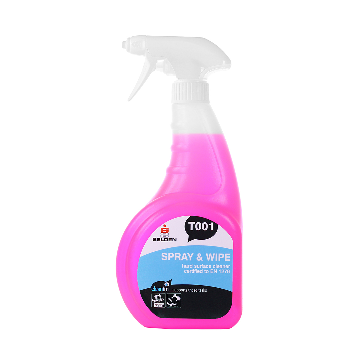 SPRAY & WIPE BACTERICIDAL HARD SURFACE CLEANER (6X750ML)