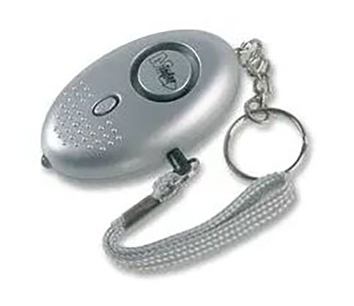 PERSONAL ATTACK ALARM KEY RING WITH LED TORCH