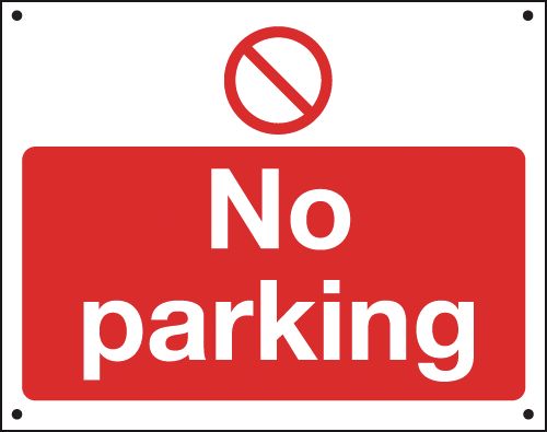NO PARKING - VANDAL RESISTANT