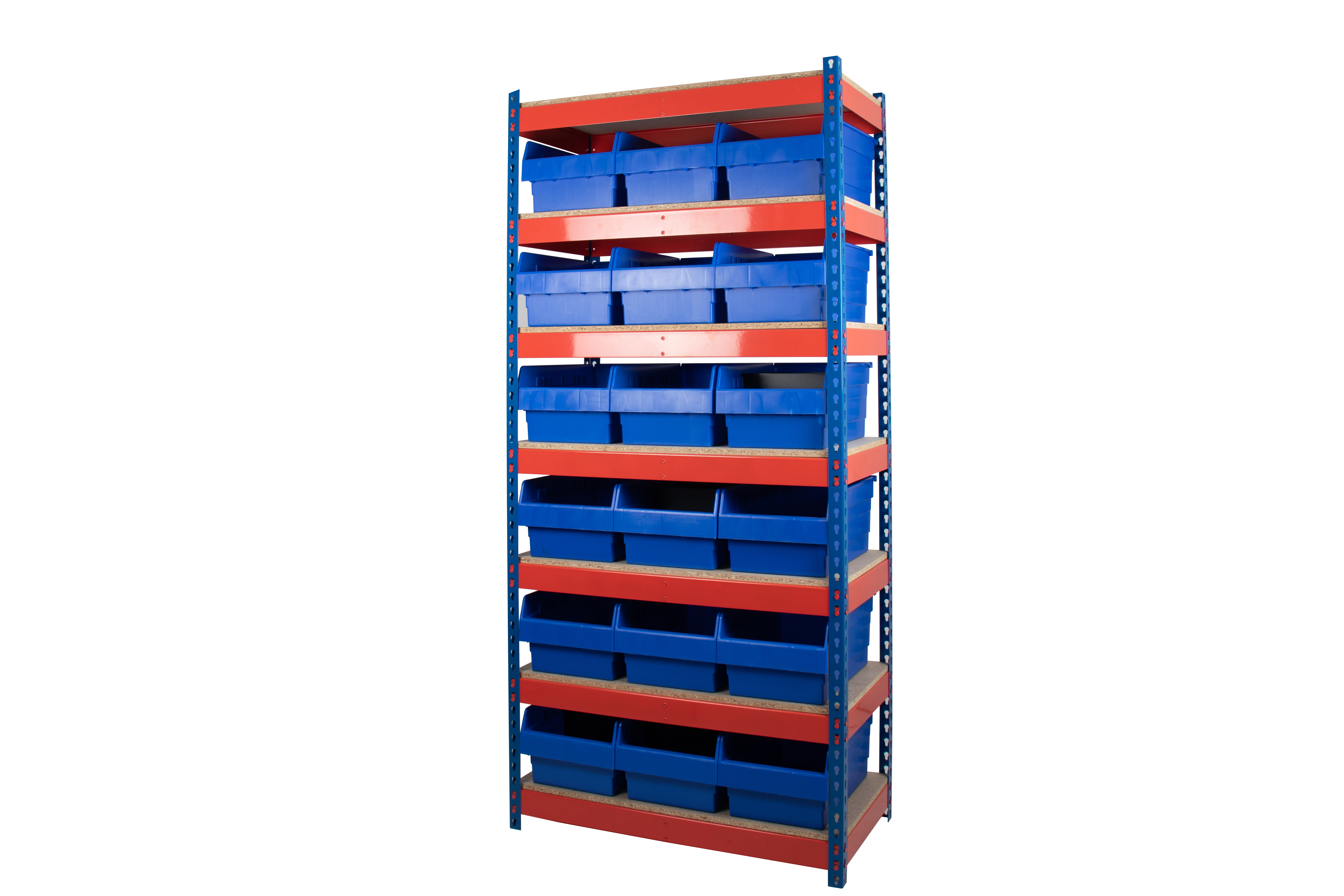 HEAVY DUTY RIVET RACKING WITH SHELF BINS