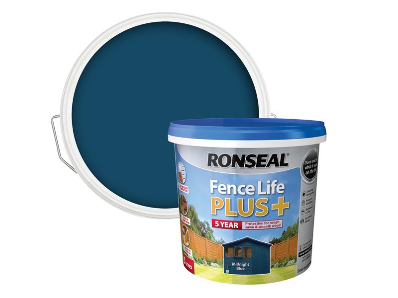 RONSEAL FENCE LIFE PLUS+ MIDNIGHT BLUE 5L