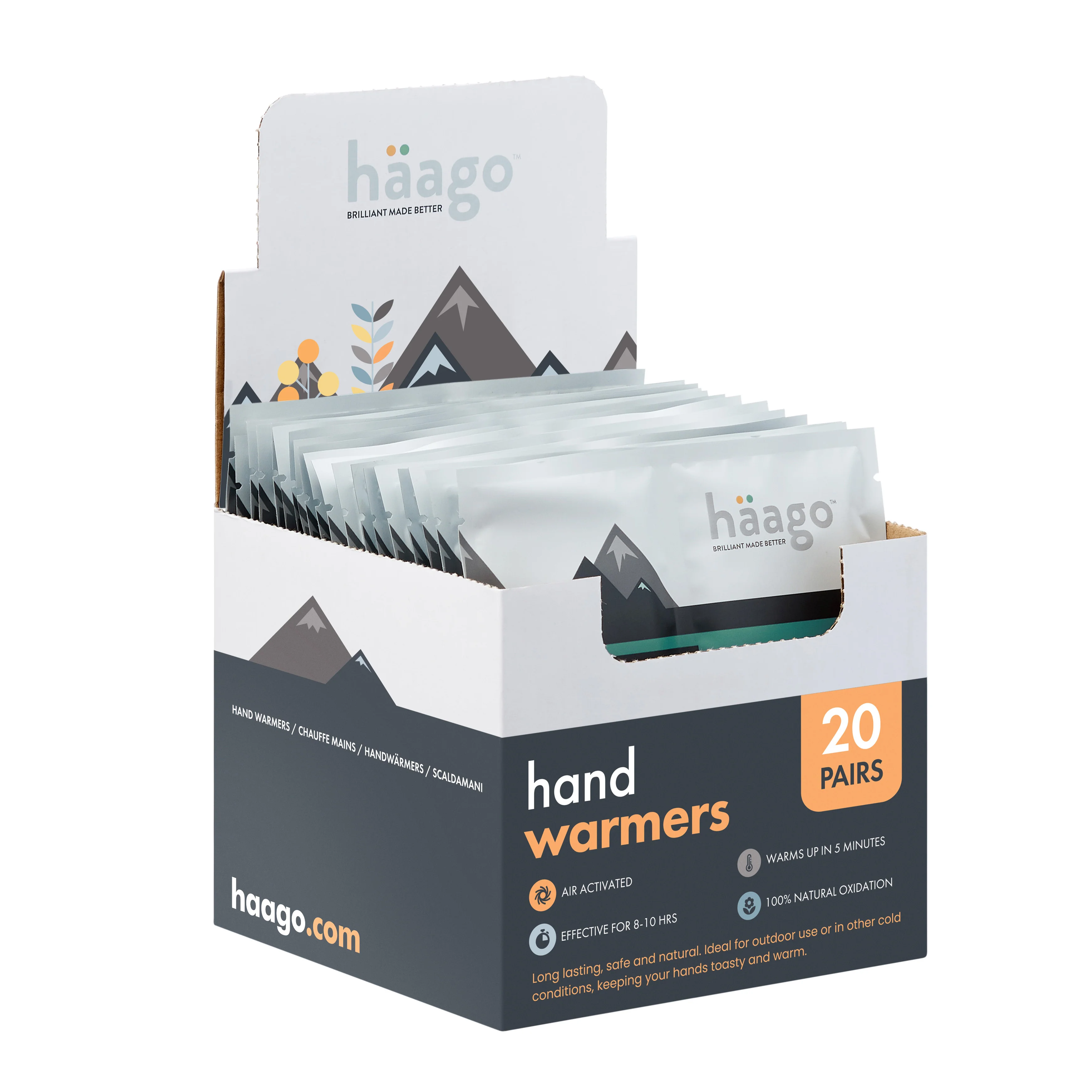 HAAGO HAND WARMER (BOX OF 20 PAIRS)
