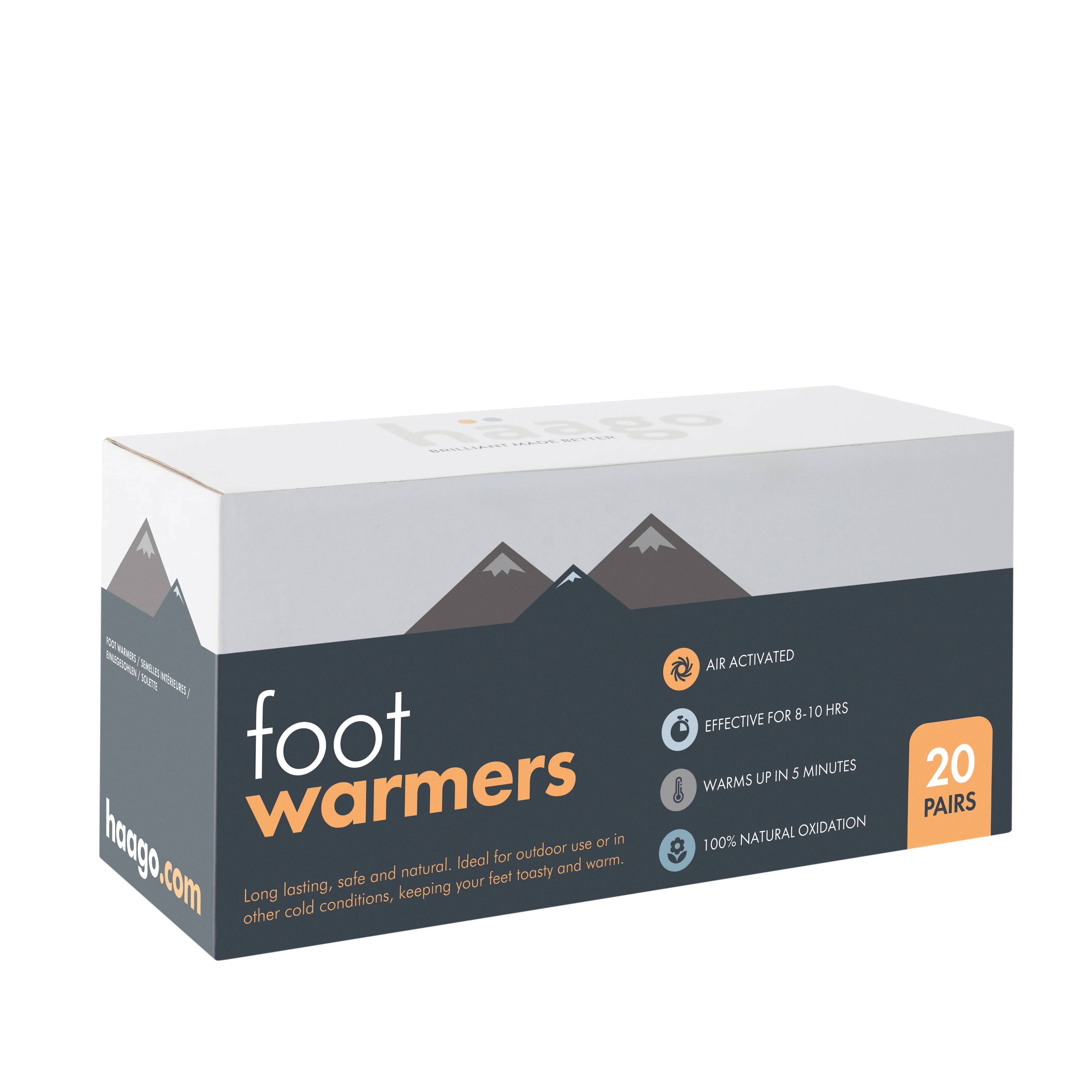 HAAGO FOOT INSOLE WARMER (BOX OF 20 PAIRS)
