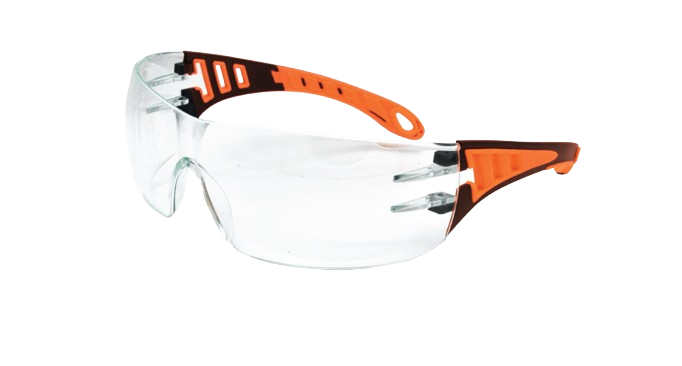 WRAP AROUND PRO SAFETY SPECTACLES CLEAR LENS
