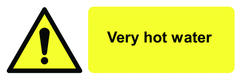 VERY HOT WATER - LABELS (PK/6)