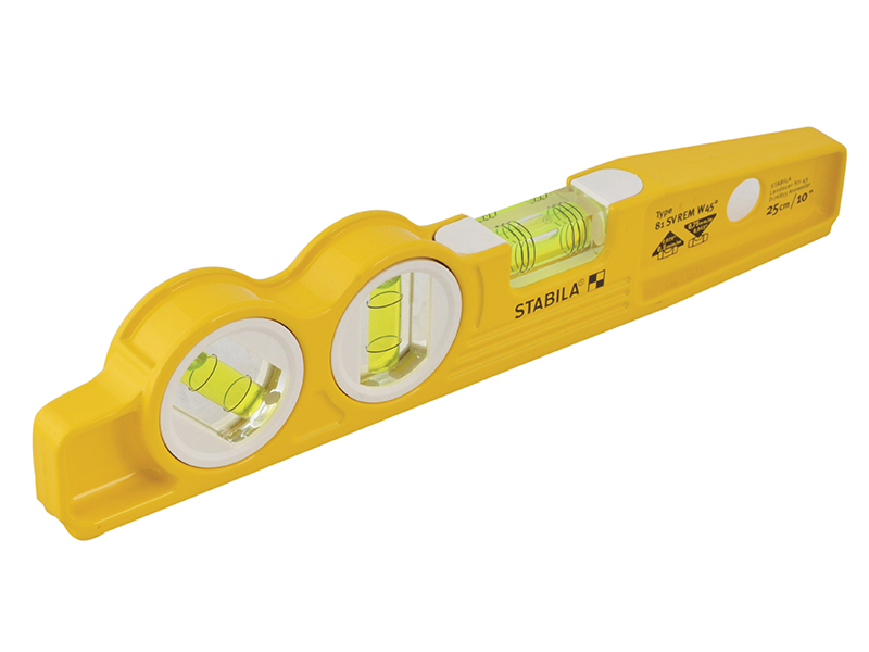 STABILA 81SV RARE EARTH SCAF LEVEL 25CM 45 DEG