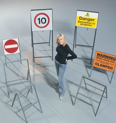 SINGLE SIDE STANCHION - STANCHION SIGN