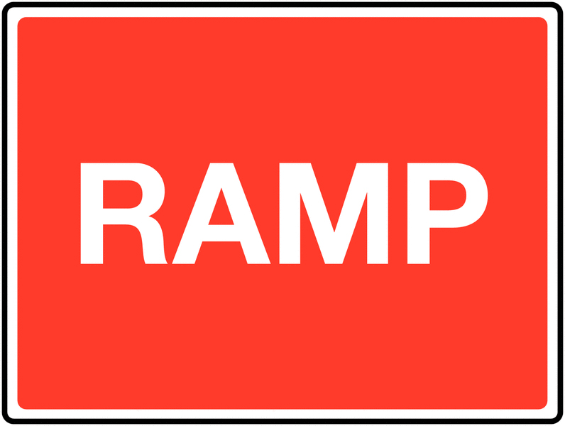 RAMP CLASS 1 REFLECTIVE TRAFFIC SIGN