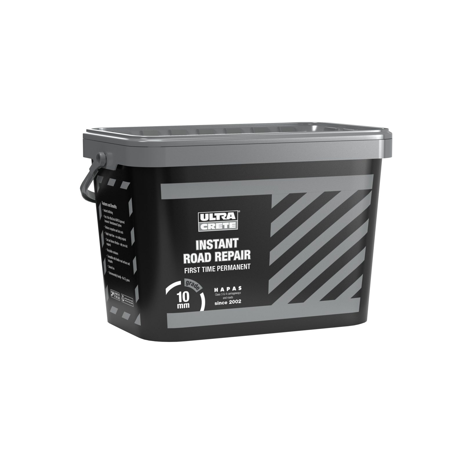 INSTARMAC INSTANT ROAD REPAIR 10MM: COLD LAY ASPHALT – 25KG BUCKET ...