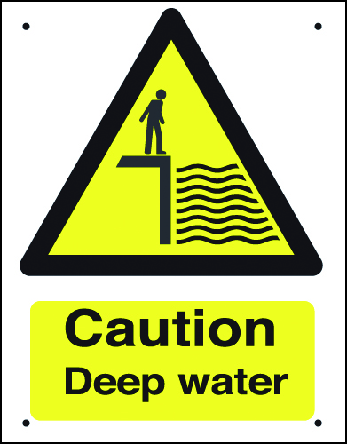 CAUTION DEEP WATER