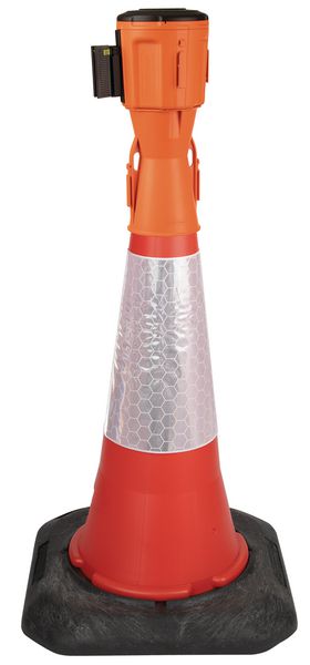 EASYEXTEND RETRACTABLE BARRIER HEAD & CONE ADAPTOR KIT WITH YELLOW ...
