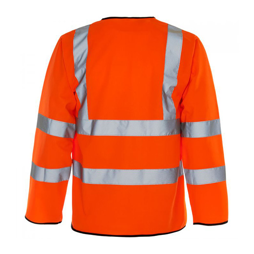 HI-VIS LONG SLEEVE JERKIN - ORANGE